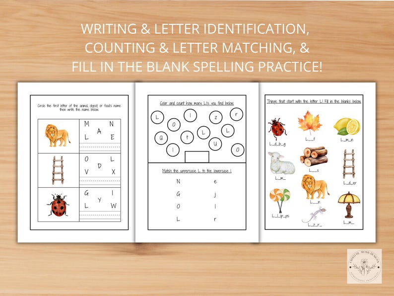 ABC Tracing, Letter L Practice, Letter Identification, Letter Matching ...