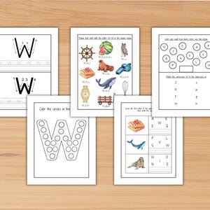 ABC Tracing, Letter W Practice, Letter Identification, Letter Matching ...