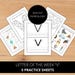 ABC Tracing, Letter V Practice, Letter Identification, Letter Matching ...