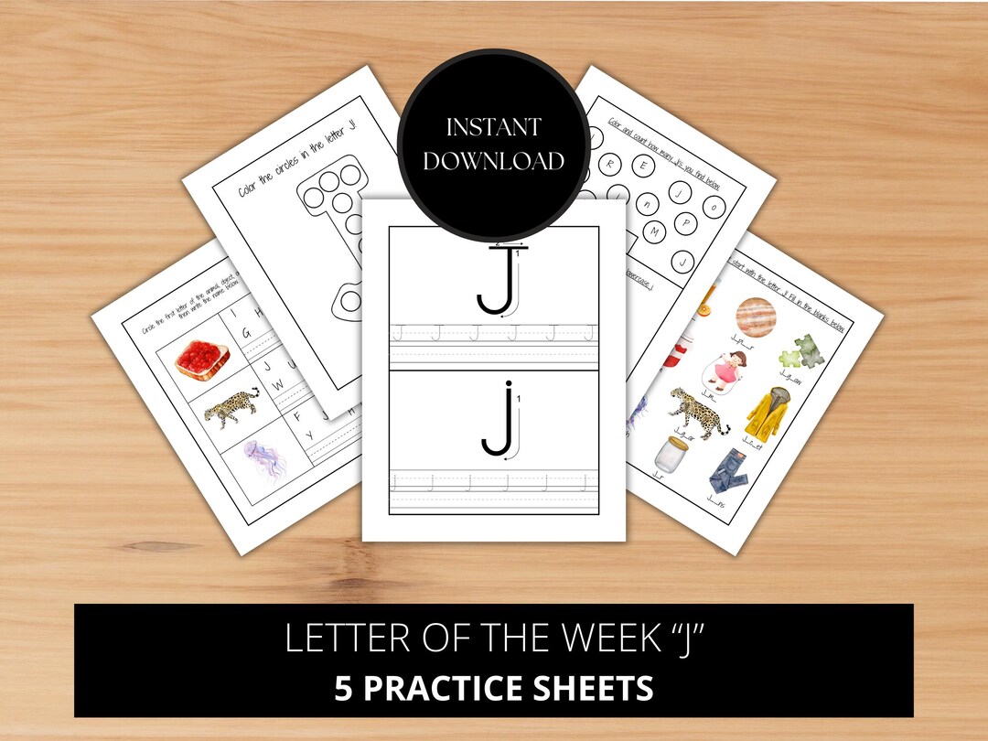 ABC Tracing, Letter J Practice, Letter Identification, Letter Matching ...