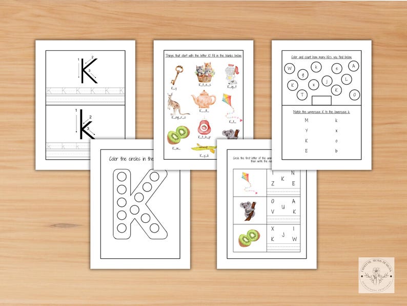 ABC Tracing, Letter K Practice, Letter Identification, Letter Matching ...