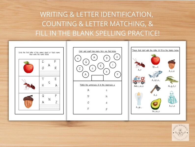 Letter A Tracing Worksheets: Homeschool Printable (PDF) - Etsy