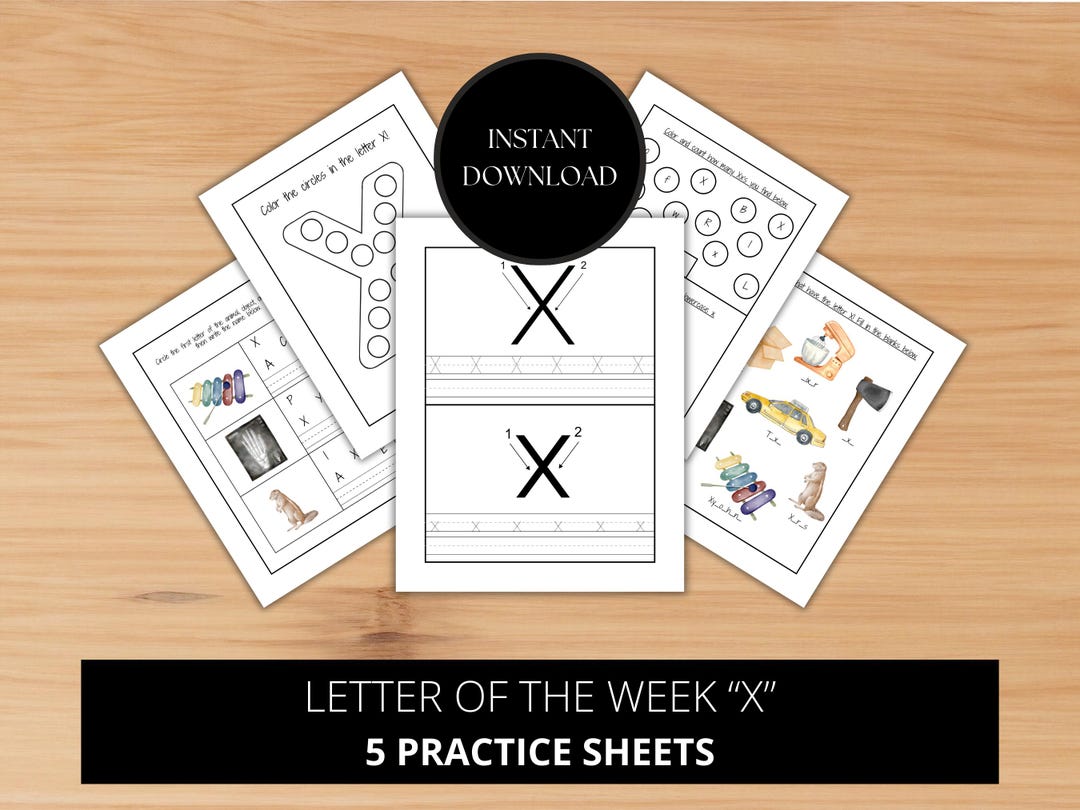 ABC Tracing, Letter X Practice, Letter Identification, Letter Matching ...