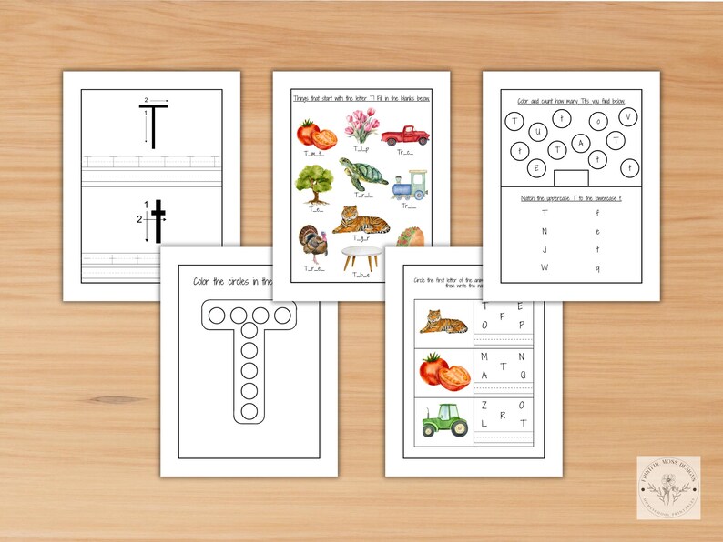 ABC Tracing, Letter T Practice, Letter Identification, Letter Matching ...