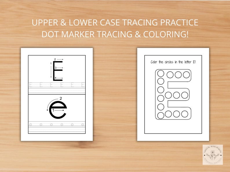 ABC Tracing, Letter E Practice, Letter Identification, Letter Matching ...
