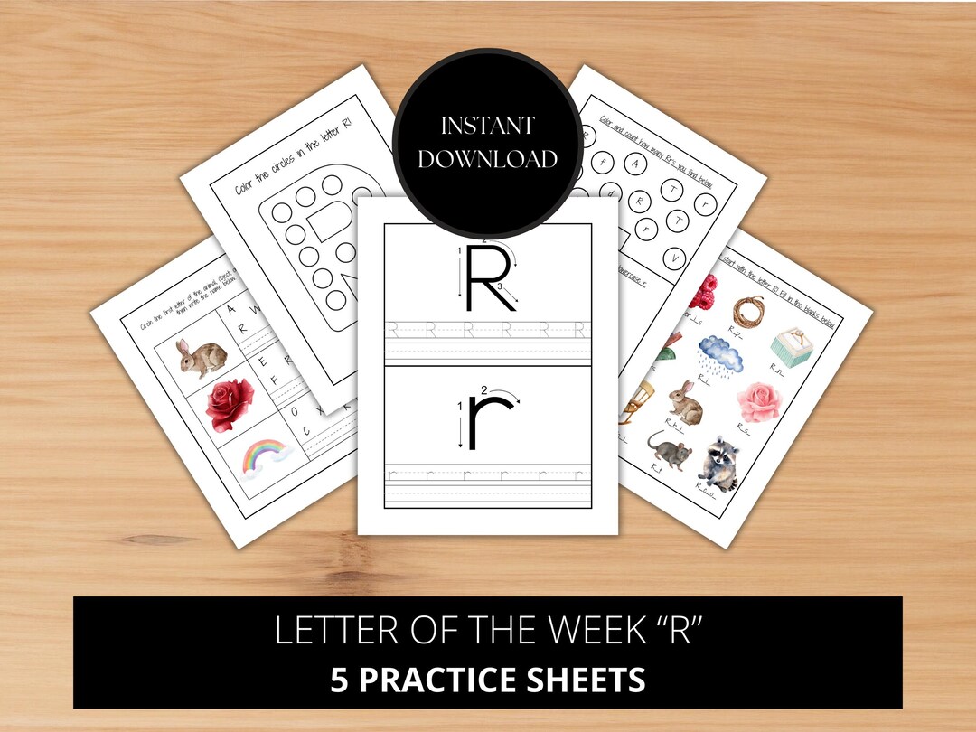 ABC Tracing, Letter R Practice, Letter Identification, Letter Matching ...