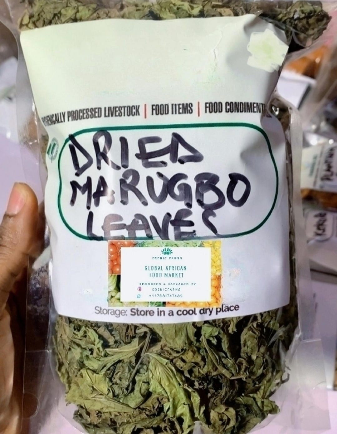 Organic Dried Marugbo Eweta Leaves 100 KG Nigerian African Ingredients ...