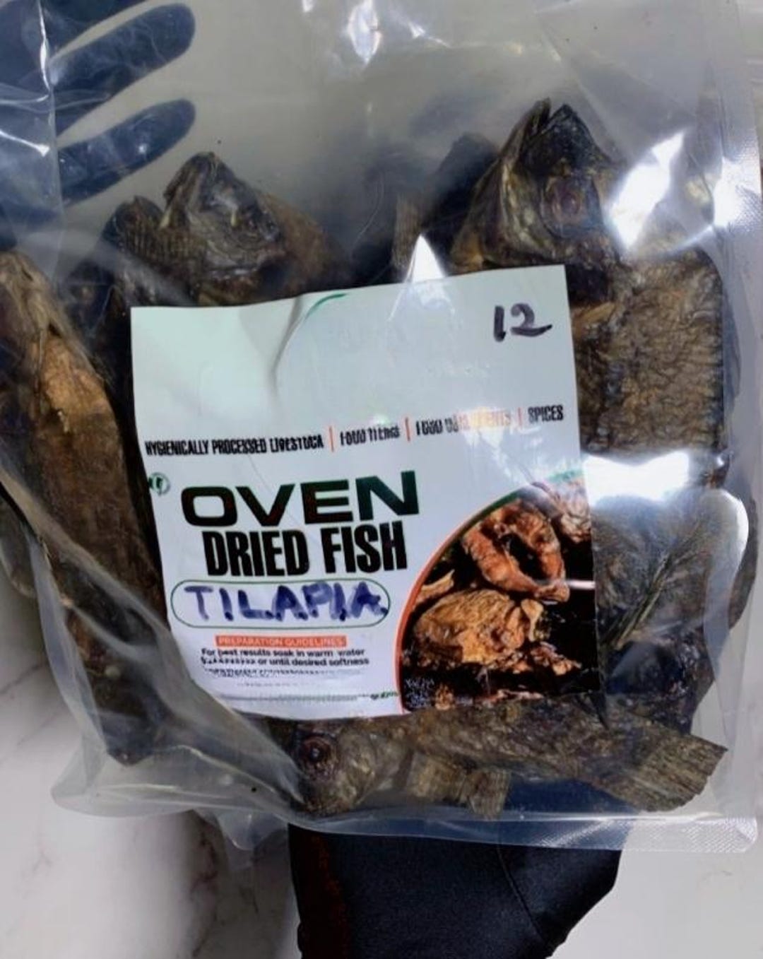 Organic Dried Tilapia Fish 36 Pieces Large Quantity Foods & Spices ...