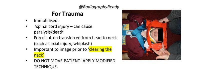Spine Positioning Summary Notes for Diagnostic Radiography Placement ...