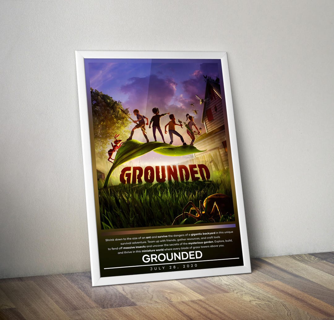 Grounded Poster Grounded Print Gaming Poster Print 4 Colors Video Game ...