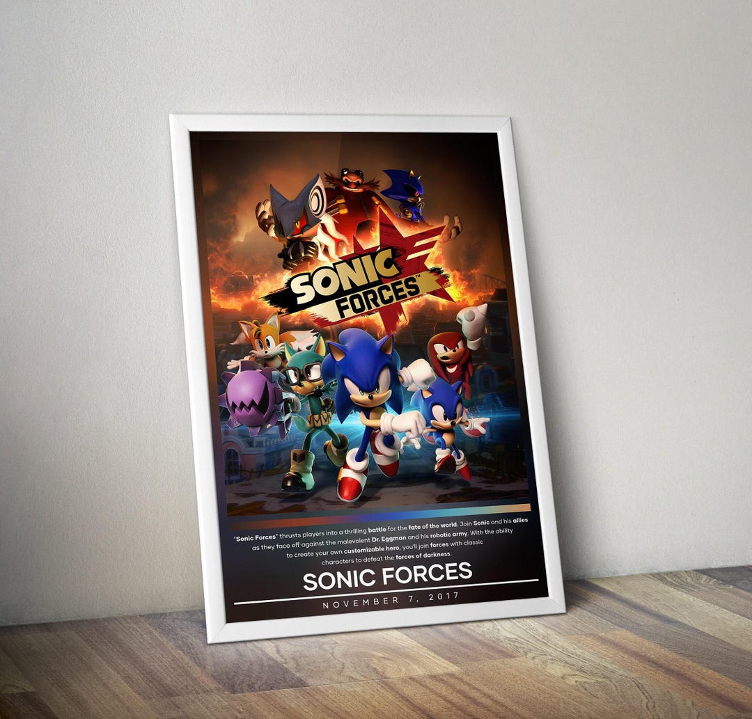 Sonic Forces Poster Sonic Prints Gaming Posters 4 Colors Video Game ...
