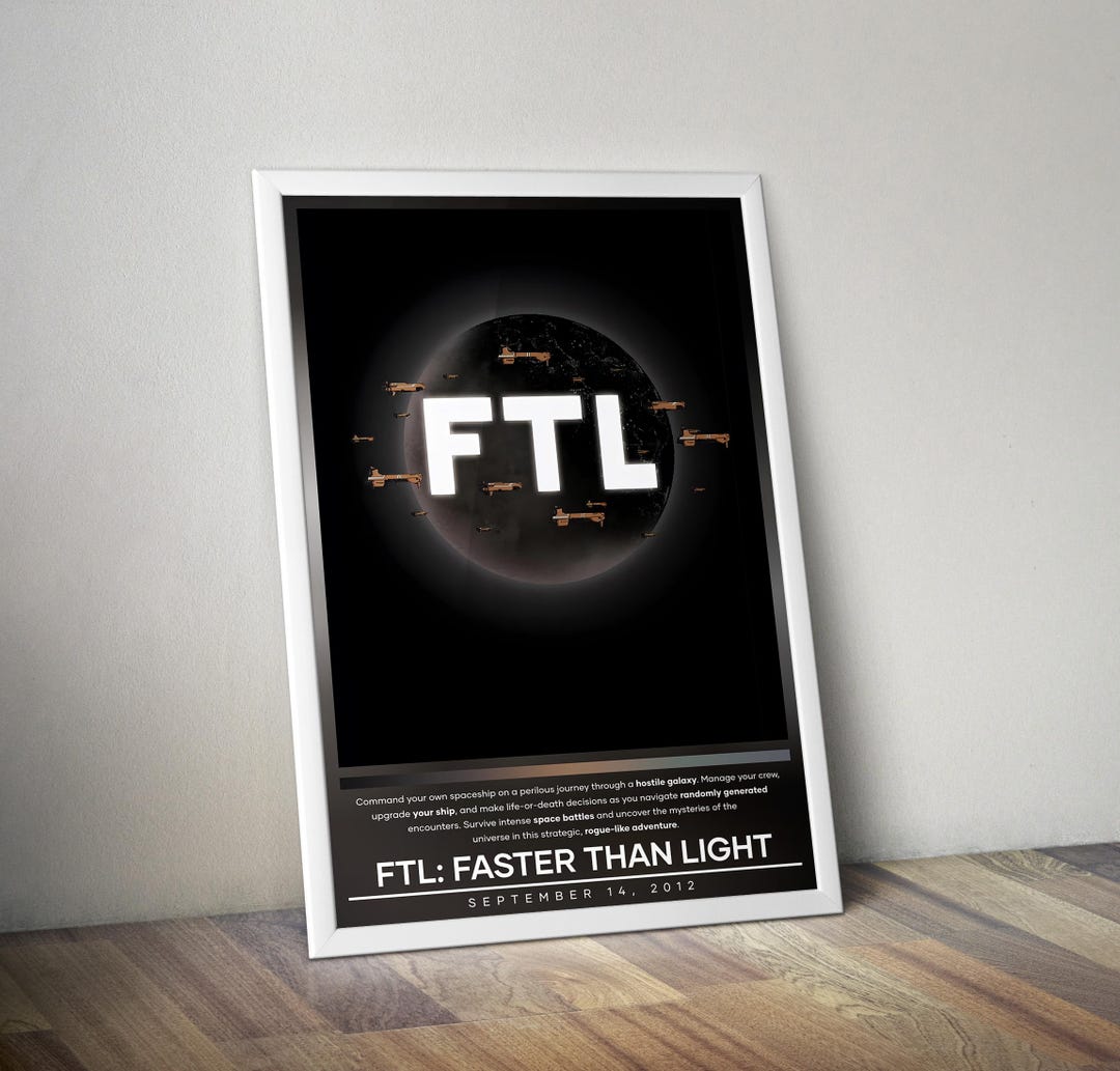 FTL: Faster Than Light Poster FTL Print Gaming Poster Print 4 Colors ...