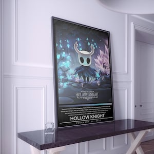 Hollow Knight Poster Hollow Knight Print Gaming Poster Print 4 Colors ...