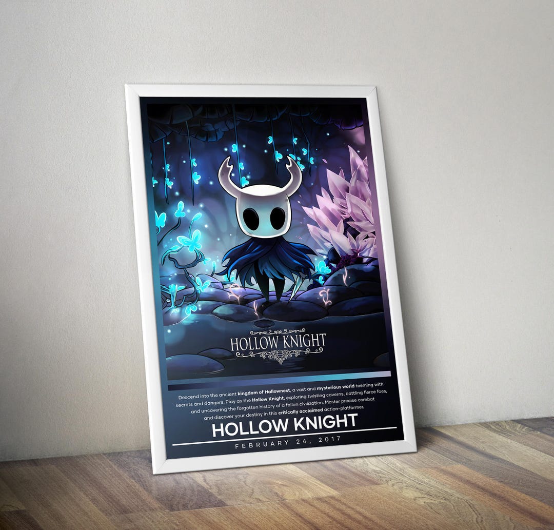 Hollow Knight Poster Hollow Knight Print Gaming Poster Print 4 Colors ...