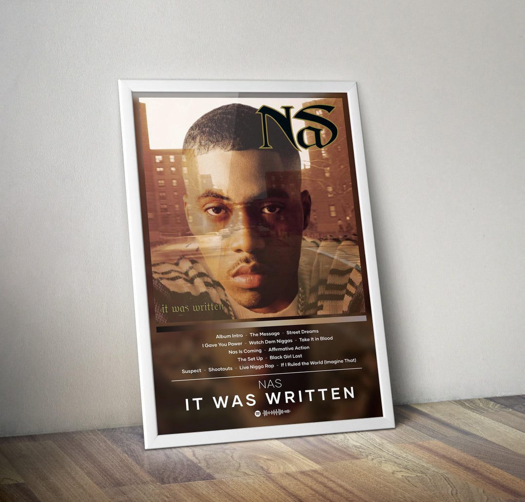 Nas Poster Print It Was Written Poster Album Poster Prints 4 Colors ...