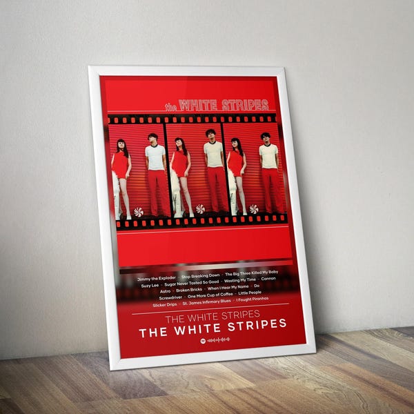 White Stripes Poster - Etsy