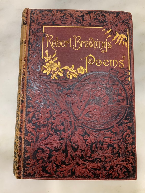 Robert Browning Poems 1872 Hardback Book With Dedication to | Etsy