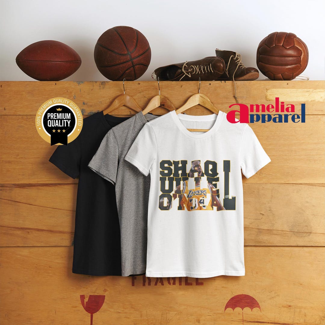 Limited Shaquille O'neal T-shirt - 90s Bootleg Shirt - LA Laker Shirt ...