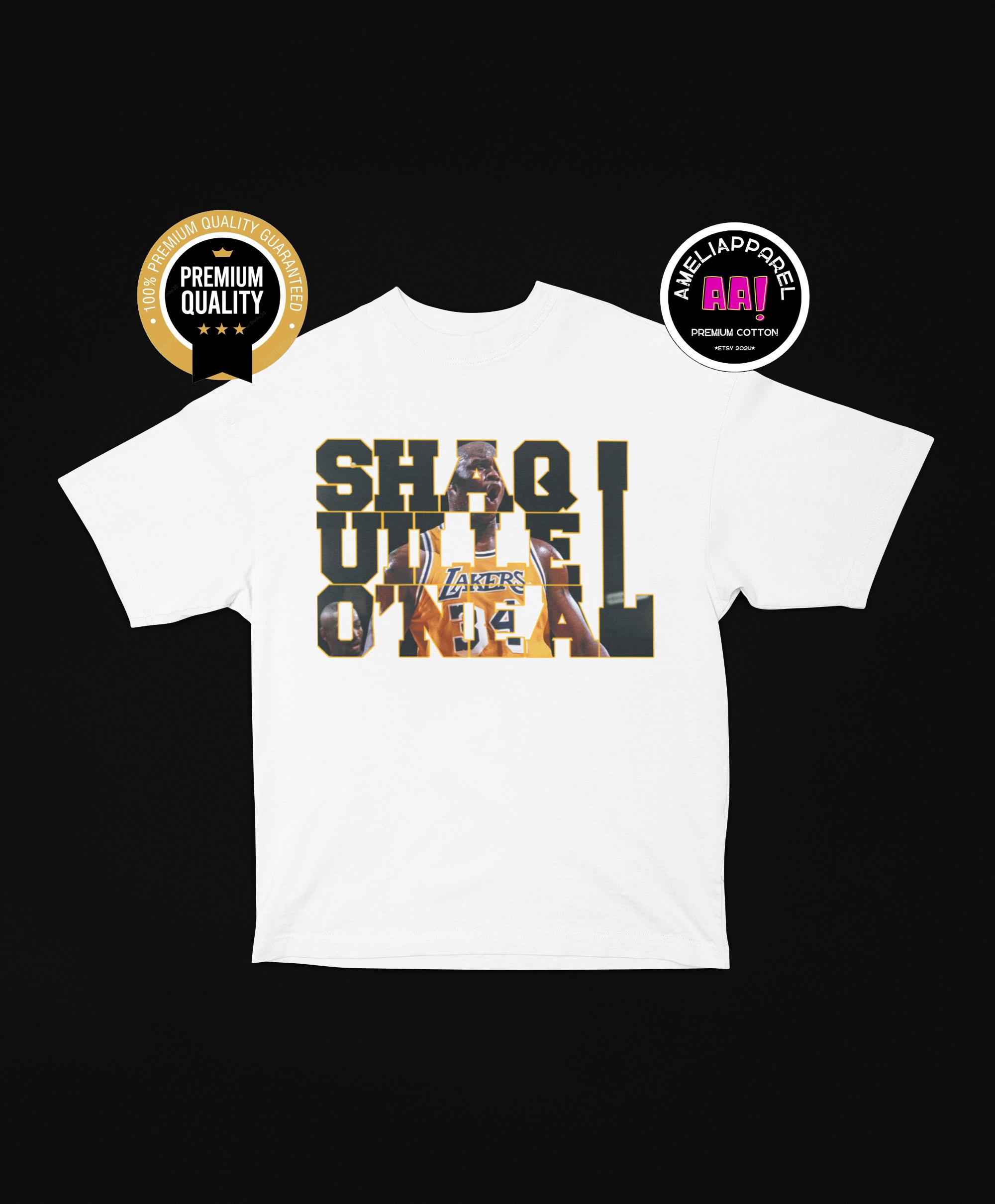 Limited Shaquille O'neal T-shirt 90s Bootleg Shirt LA Laker Shirt ...