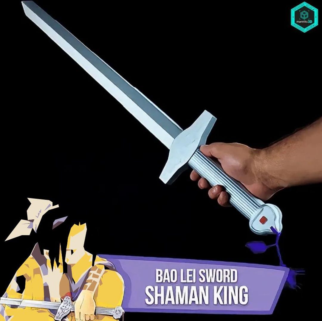 BAO-LEI Collapsing Sword – Shaman King Cosplay Katana Replica - Etsy