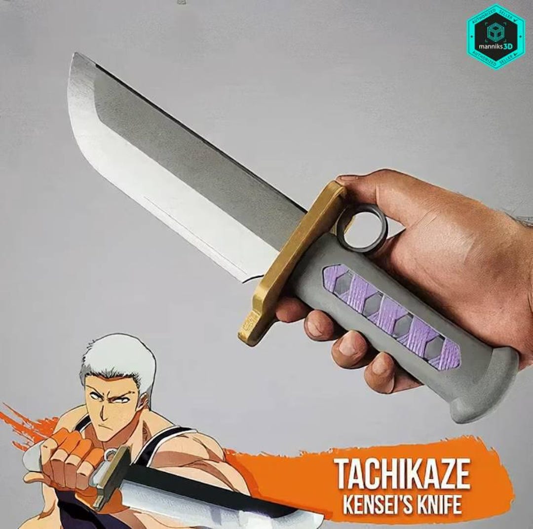 Tachikaze - Kensei’s Knife From Bleach – Anime Cosplay Dagger - Etsy
