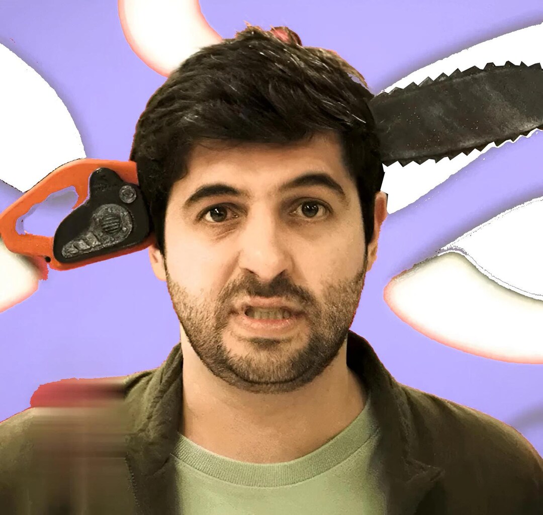 Chainsaw Headband Prank for Halloween - Fake Saw Through Head Gag Prop ...