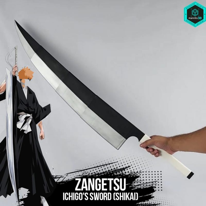 Ichigo Zangetsu Sword - Etsy