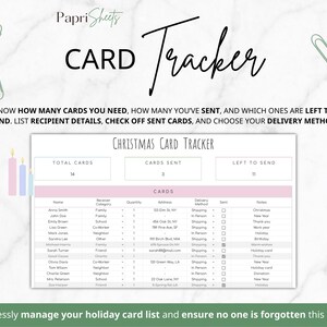 Gift Tracker Spreadsheet Google Sheets Template: Holiday and Birthday ...