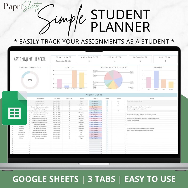 Student Planner - Etsy
