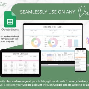 Gift Tracker Spreadsheet Google Sheets Template: Holiday and Birthday ...