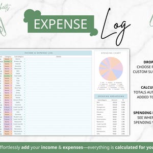 50/30/20 Budget Spreadsheet Google Sheets: Monthly Budget Planner ...