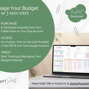 50/30/20 Budget Spreadsheet Google Sheets: Monthly Budget Planner ...