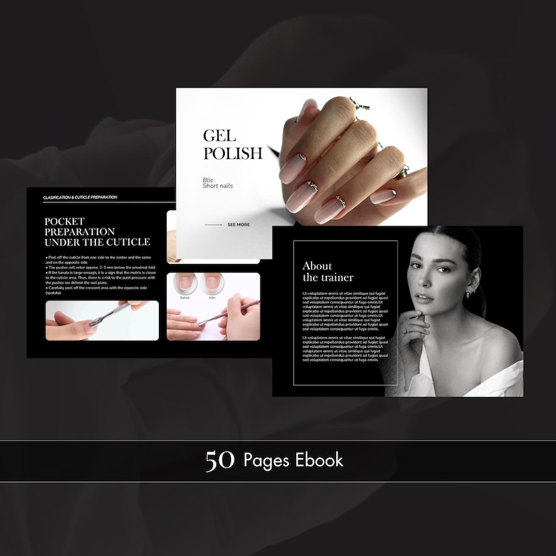 Nail Tech Training Manual: Editable Nail Course Guide (A5) - Etsy