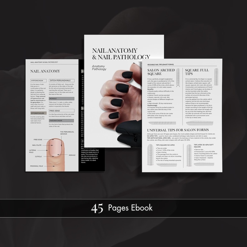 Nail Tech Training Manual: Editable Nail Course Guide (A4) - Etsy