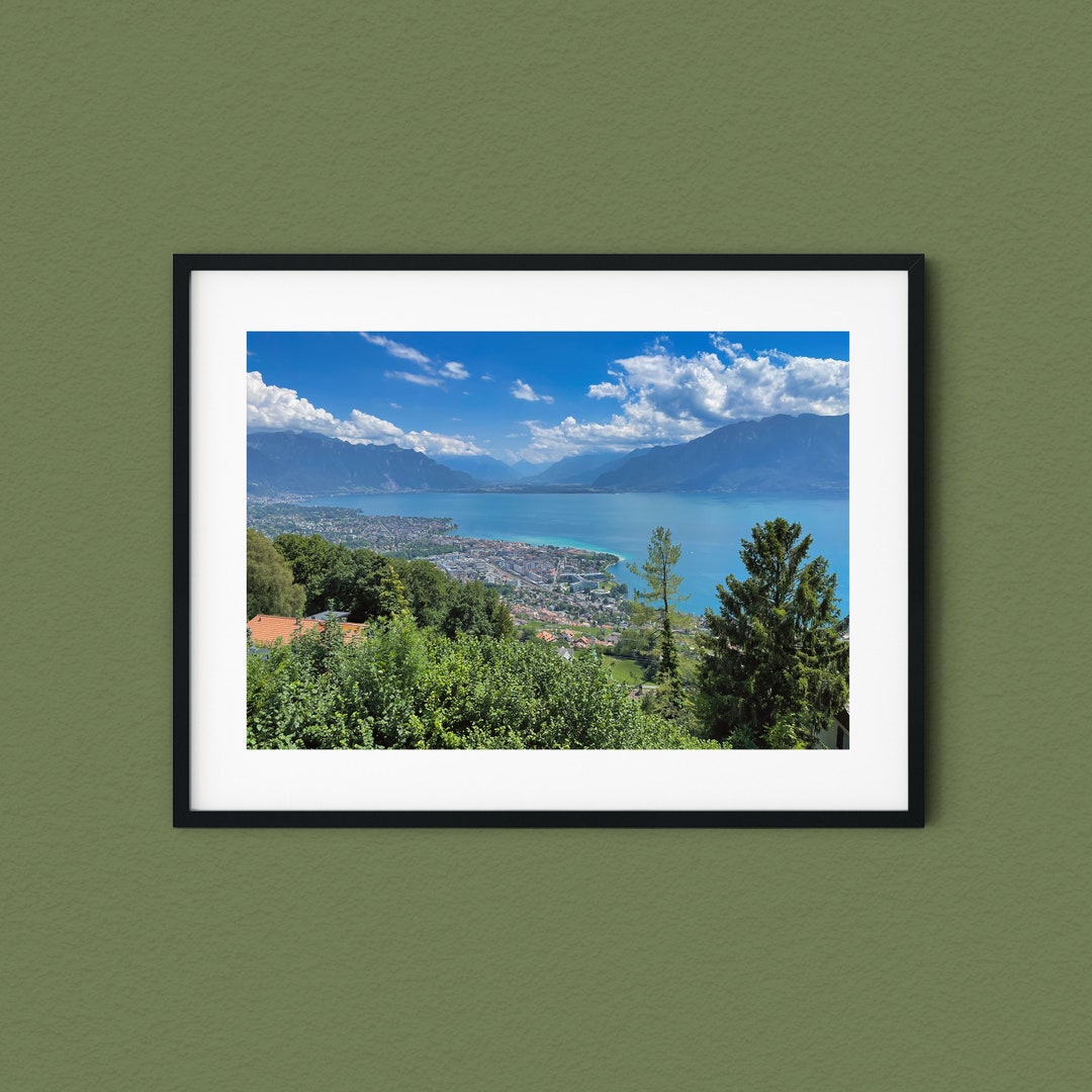 Lake Geneva Print - Scenic Wall Art | Nature Decor | Beautiful ...