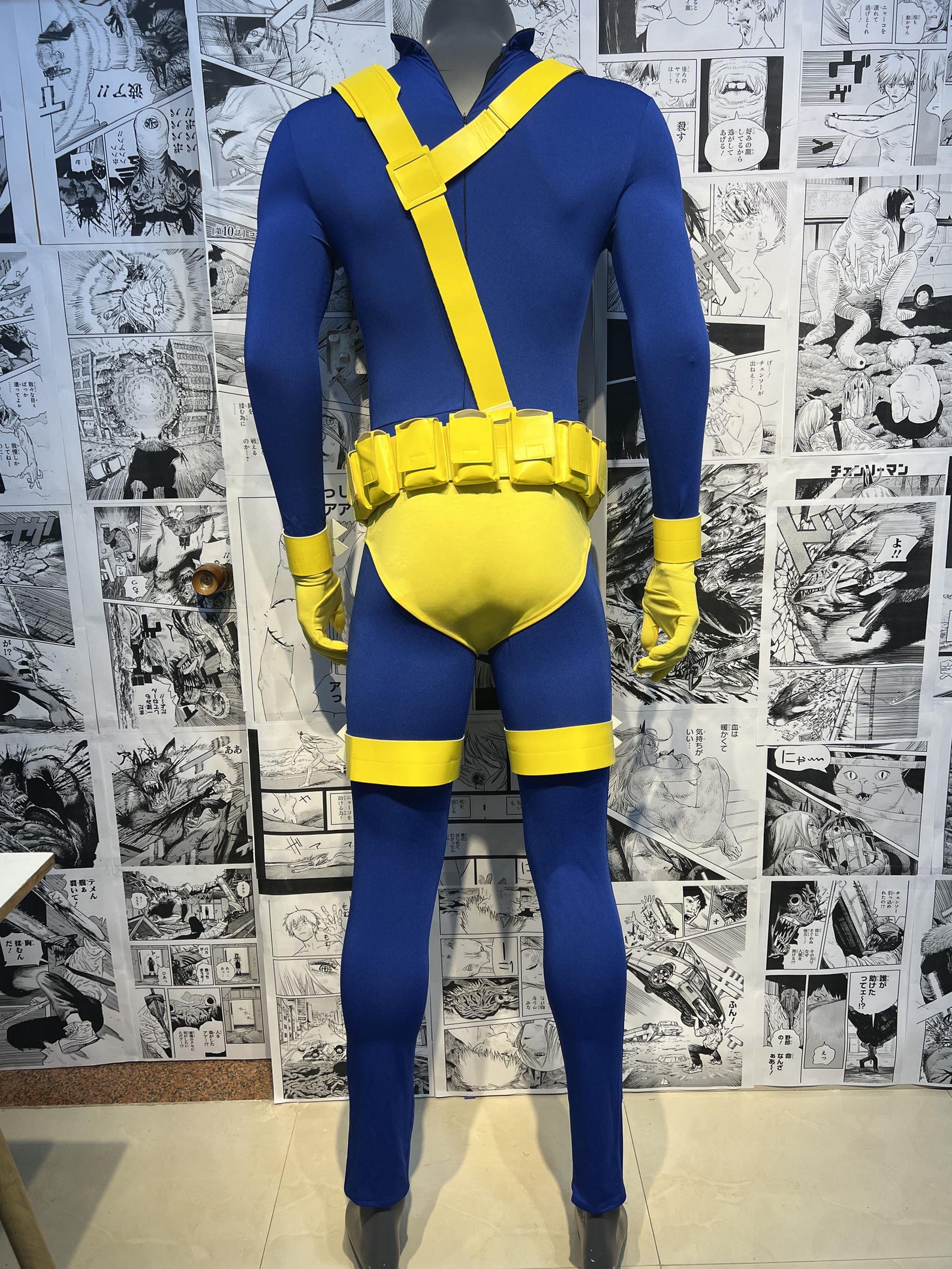 Cyclops Cosplay Costume,the X-men Cosplay Set: Blue and Yellow Classic ...