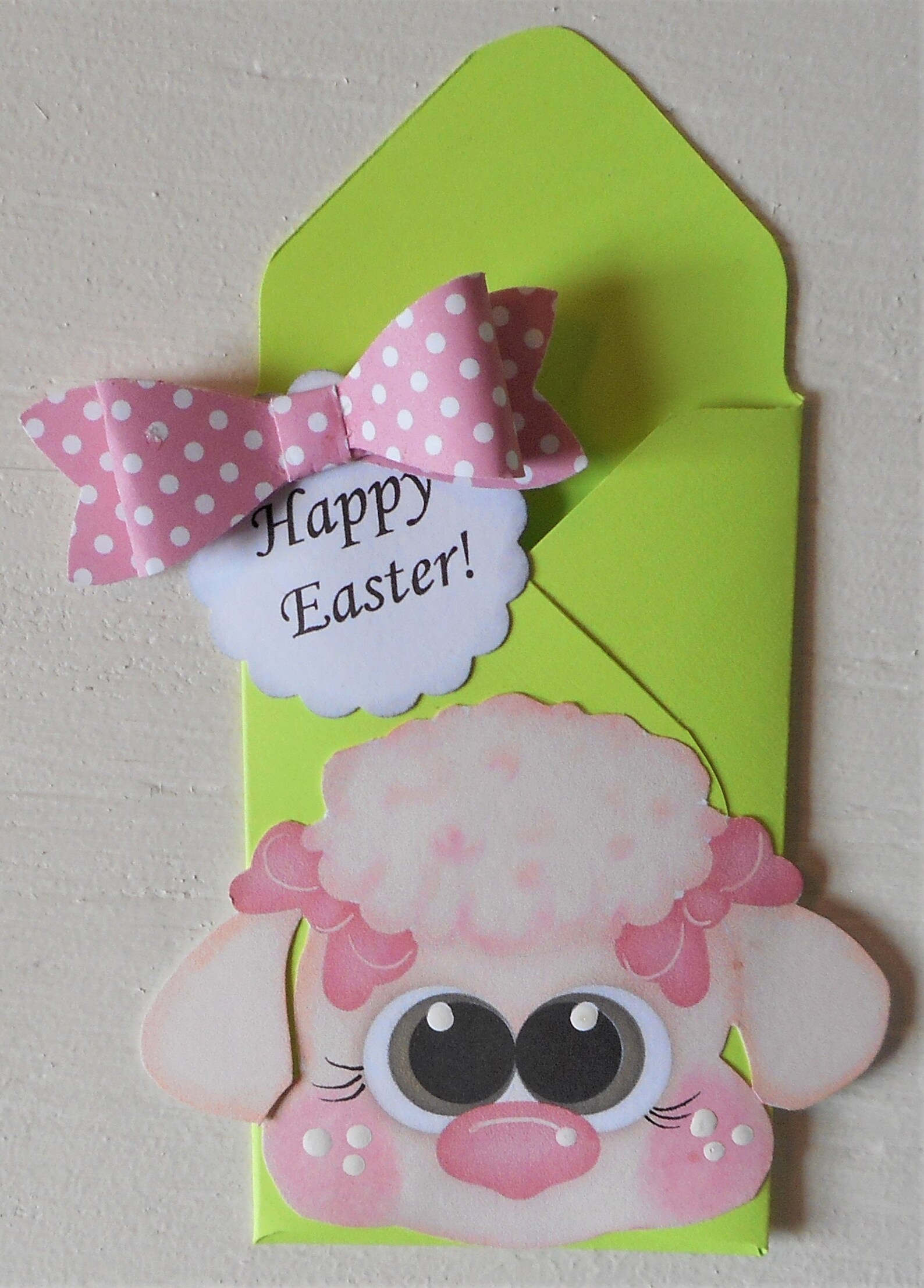 Easter Bunny Gift Card/treat Holder Handmade Premade Scrapbook - Etsy