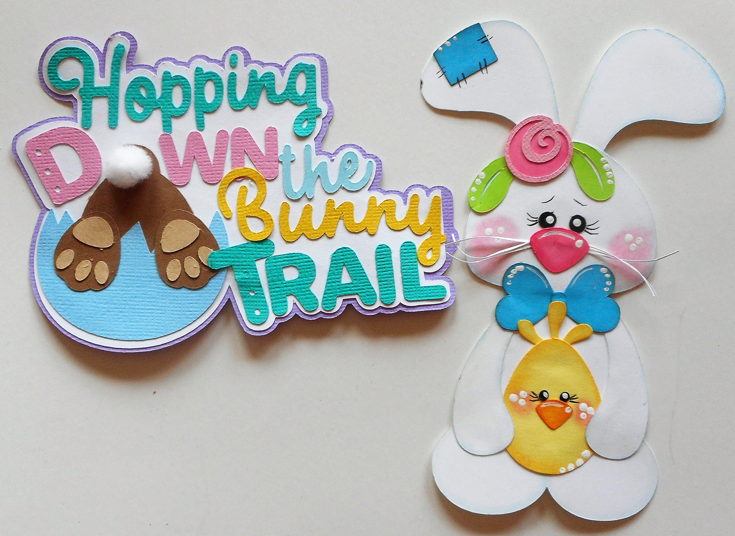 Easter Handmade Embellishment Die Cut 4 Cards Scrapbook Pages Layouts ...