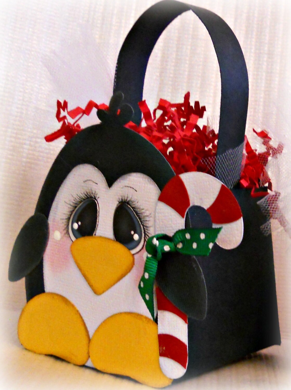 Christmas Penguin Handmade Gift Box Scrapbook Premade Gift - Etsy