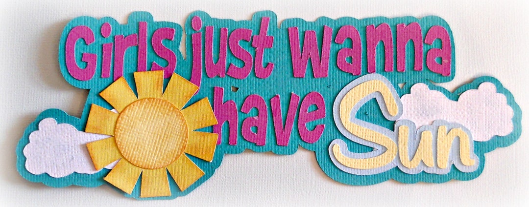 Summer Beach Title 4 Cards Layouts Scrapbook Pages Embellishment Die ...