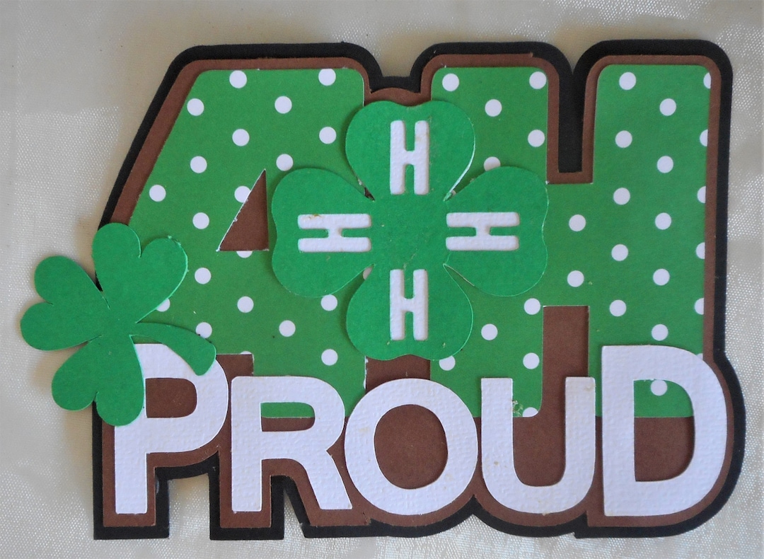 4H Handmade Scrapbook Title 4 Cards Pages Layouts Elite4u - Etsy