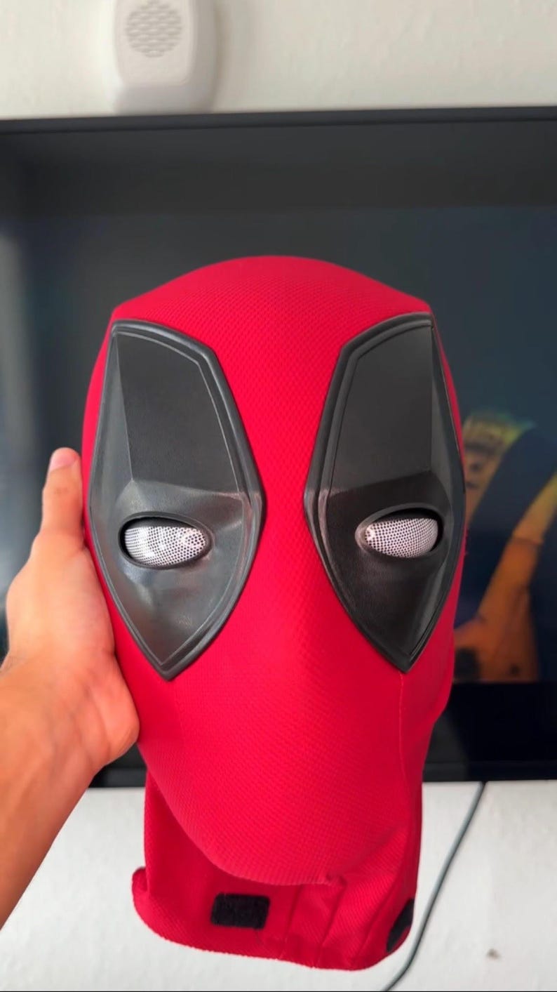 Exclusive Deadpool Mask With Remote Controlled Eyes Authentic Cosplay ...
