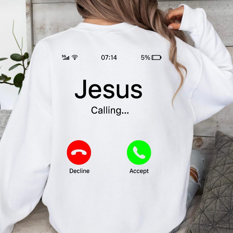Incoming Call From Jesus PNG, Funny Christian Phone Screen Graphic ...
