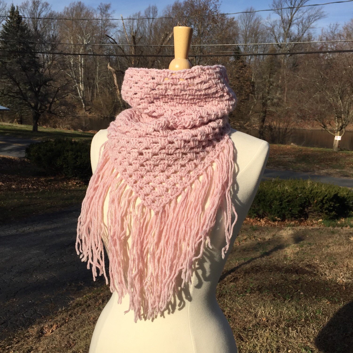 Crochet Boho Scarf Pattern Crochet Triangle Scarf Pattern - Etsy