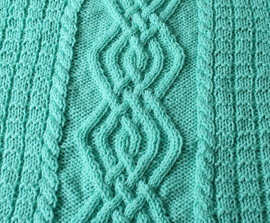 Cable Knit Baby Blanket Pattern Knit Crib Blanket Pattern - Etsy