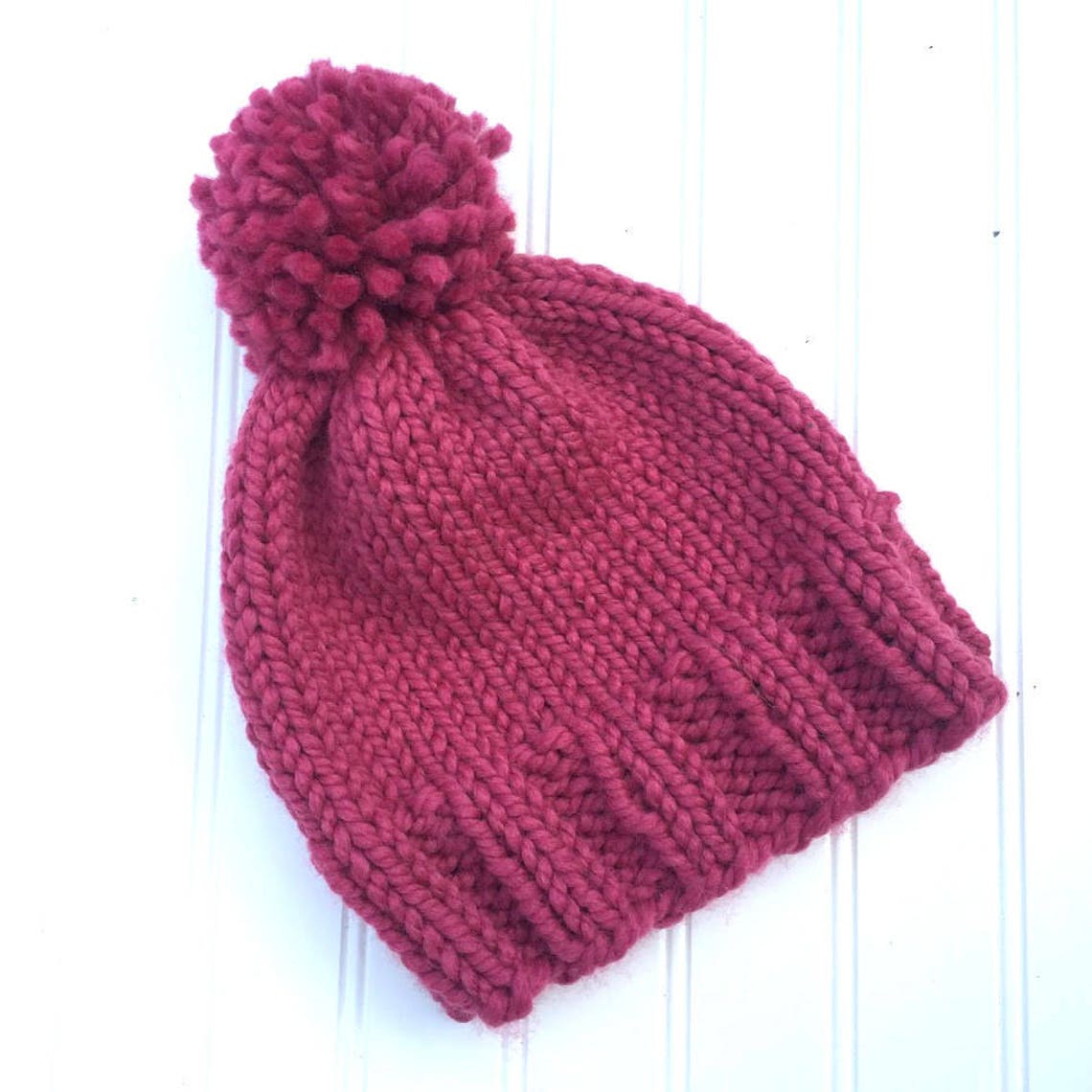 Chunky Knit Hat Pattern Knitting Pattern Womens Hat Pattern Knit Winter ...