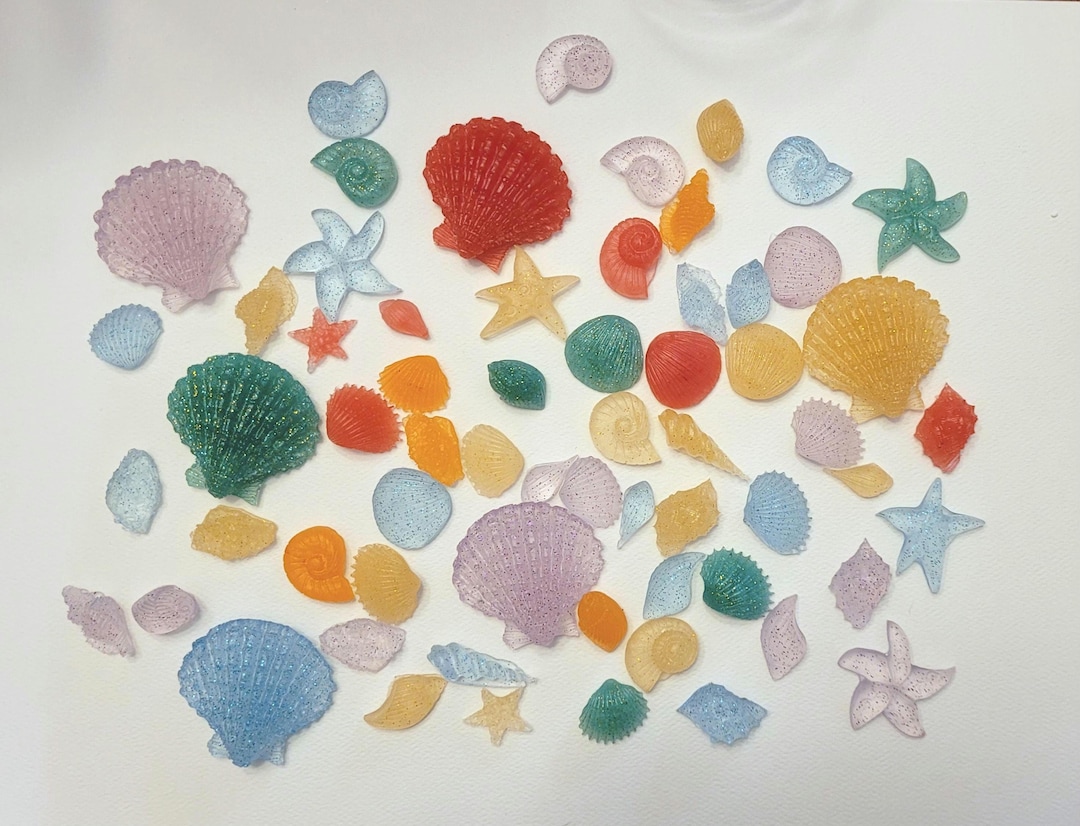 Seashell Resin Pretend Play Toys for Sensory Bins and DIY Picky Pad ...