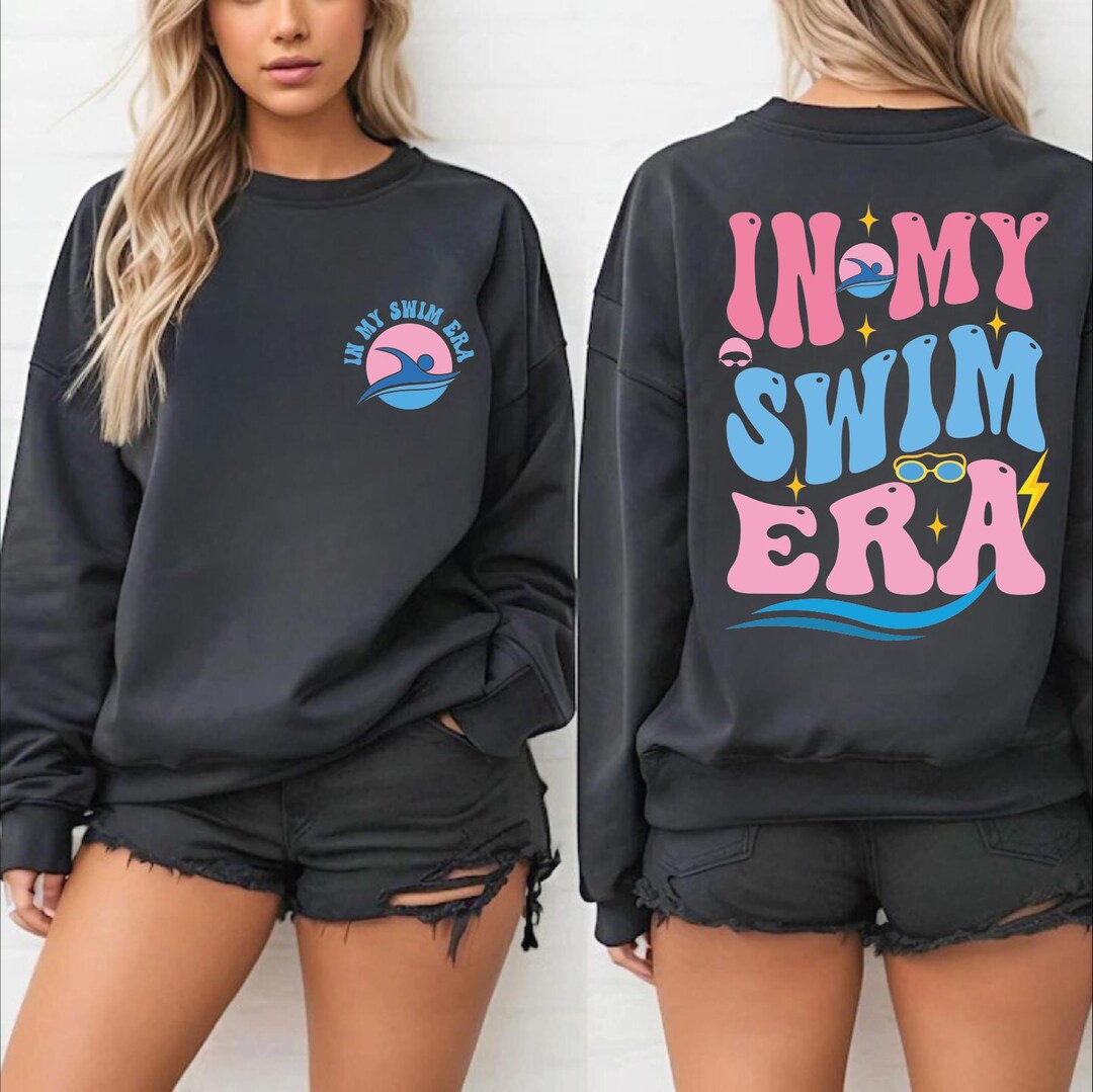 In My Swim Era Sweatshirt | Swim Team Sweater | Funny Swimmer Hoodie - Etsy