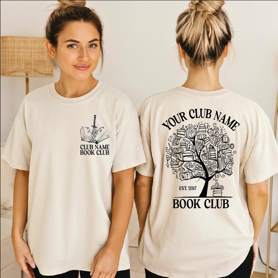 Custom Comfort Colors Book Club Shirt: Personalized Reader Tee - Etsy