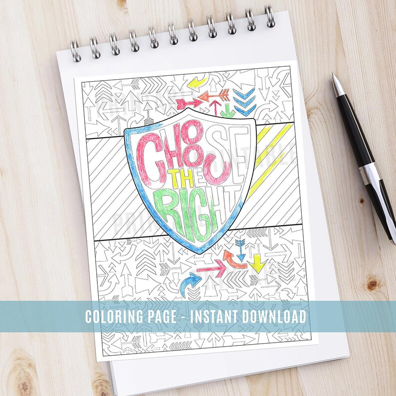 Choose the Right CTR Printable Coloring Page the Church of Jesus Christ ...